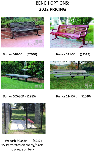 Warren Parks and Recreation Department: Memorial Bench Program